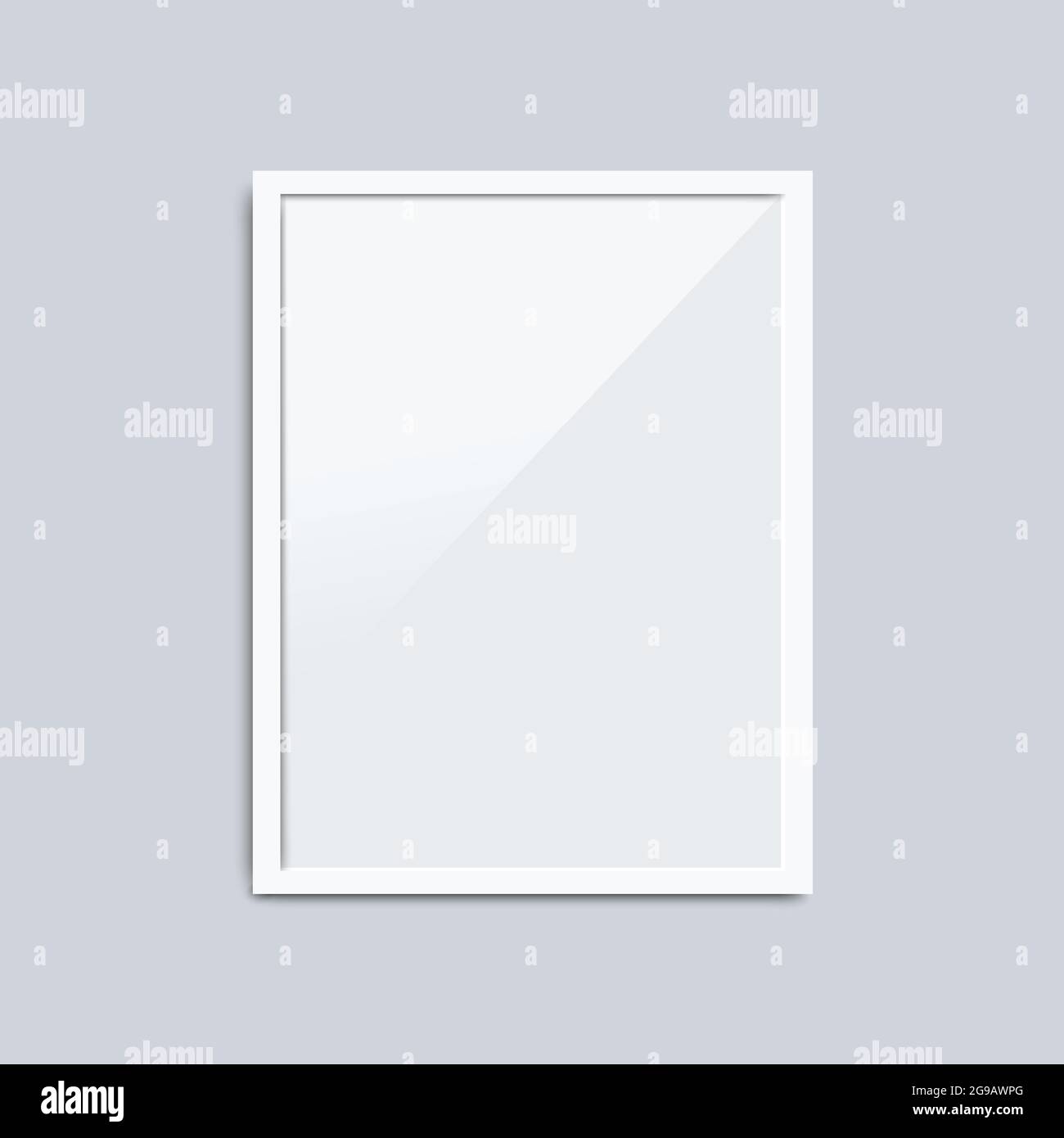 Realistic white frame. Perfect for your presentations. Vector ...