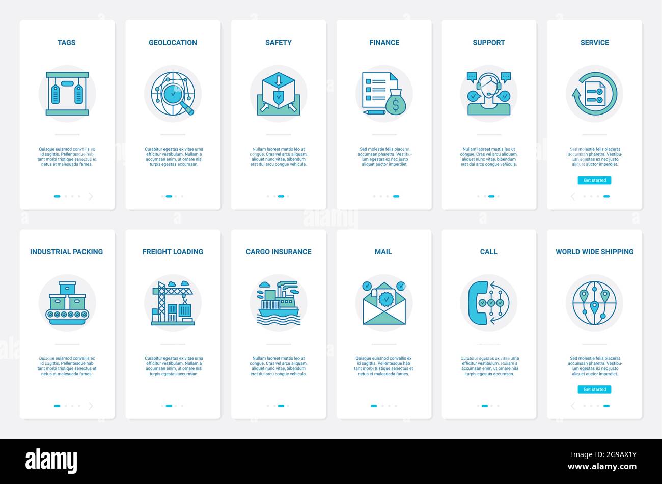 Logistics delivery service, worldwide shipping technology vector ...