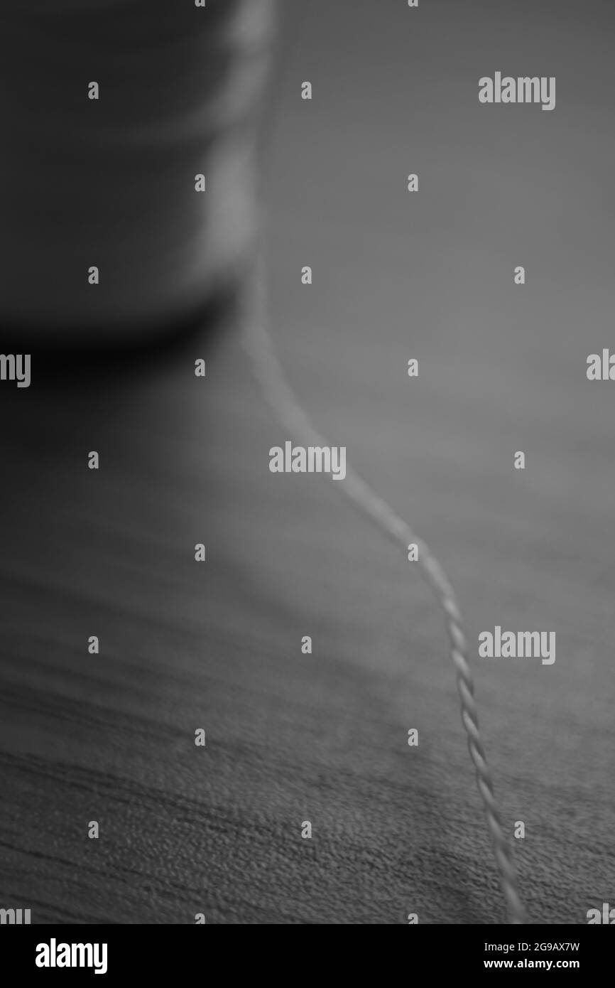 Spool of string Black and White Stock Photos & Images - Alamy