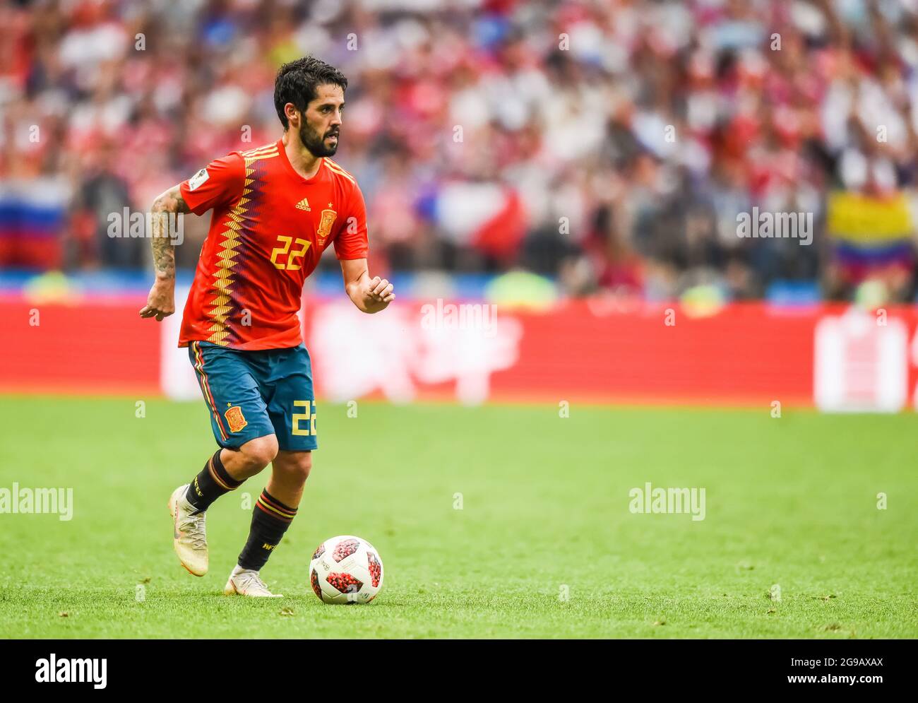 Moscow, Russia – July 1, 2018. Spain national football team winger ...