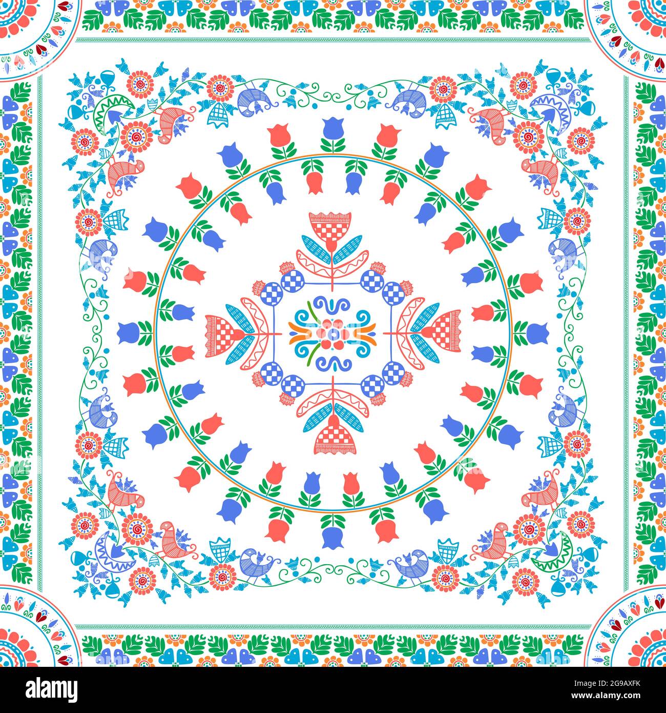 Seamless hungarian pattern hi-res stock photography and images - Alamy