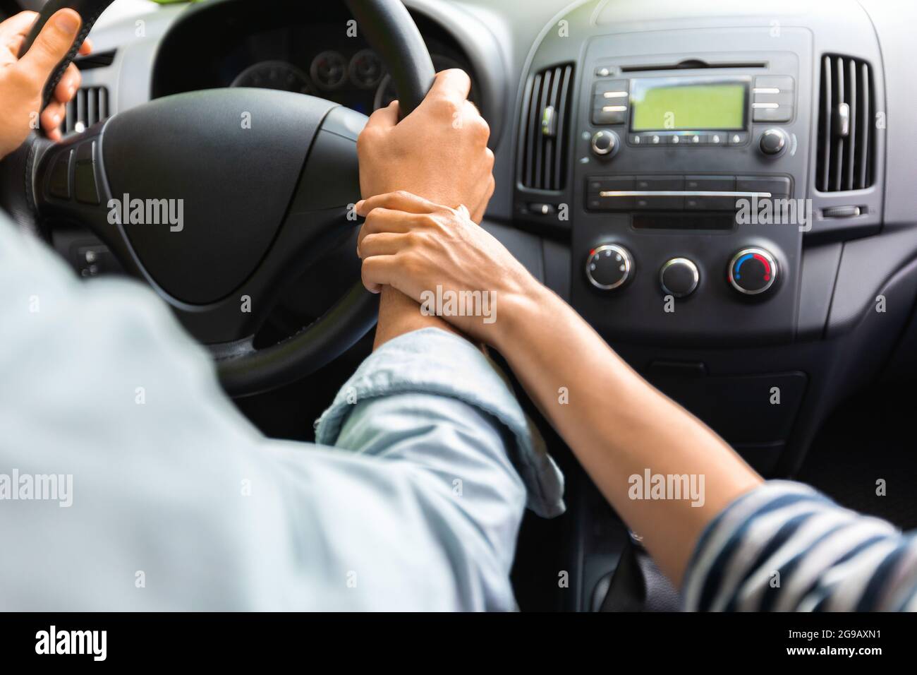 Unrecognizable lady touching husband hi-res stock photography and ...