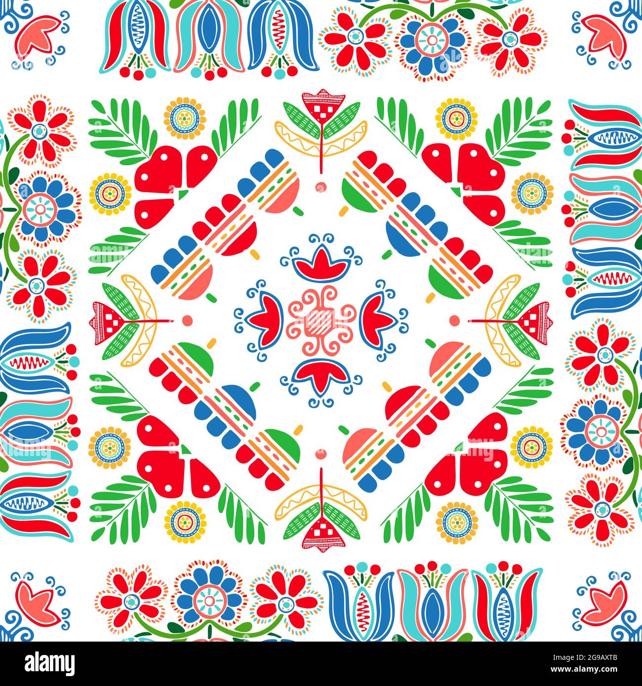 Hungarian embroidery Stock Vector Images - Alamy