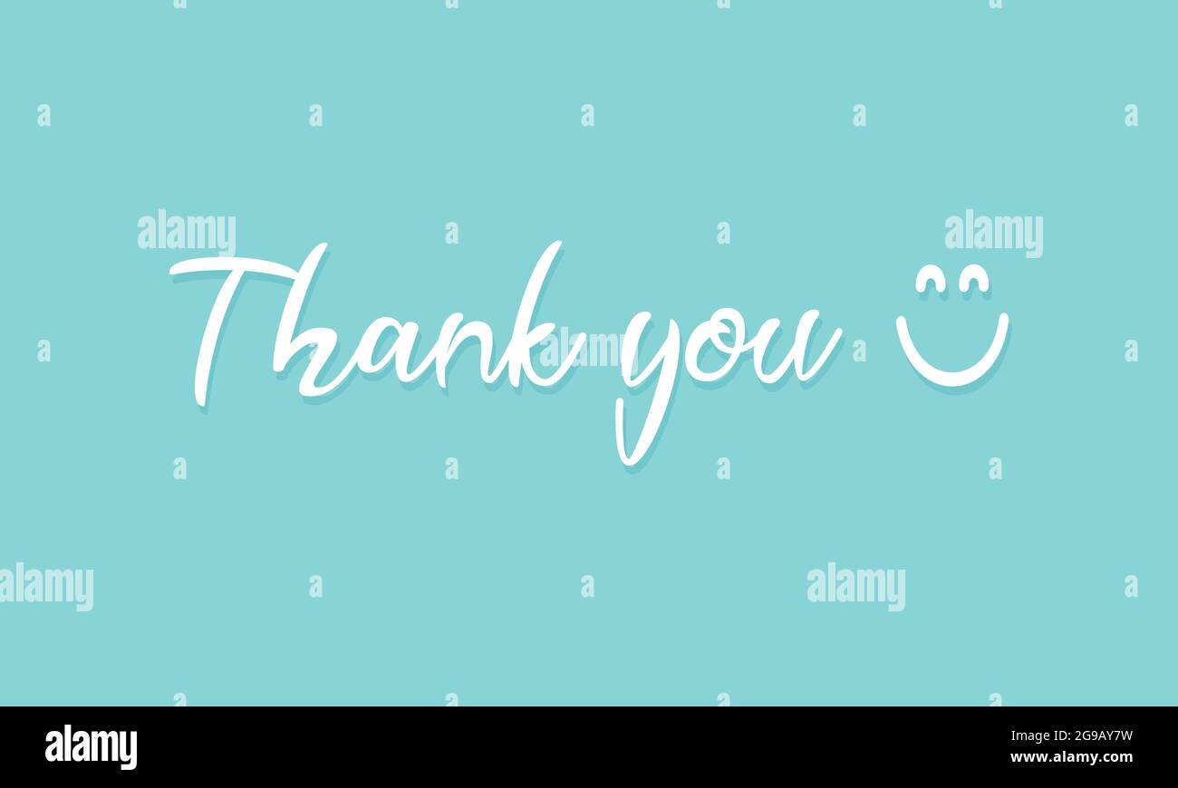 Slogan thank you with smile. Inspiration, motivation, emotion message ...