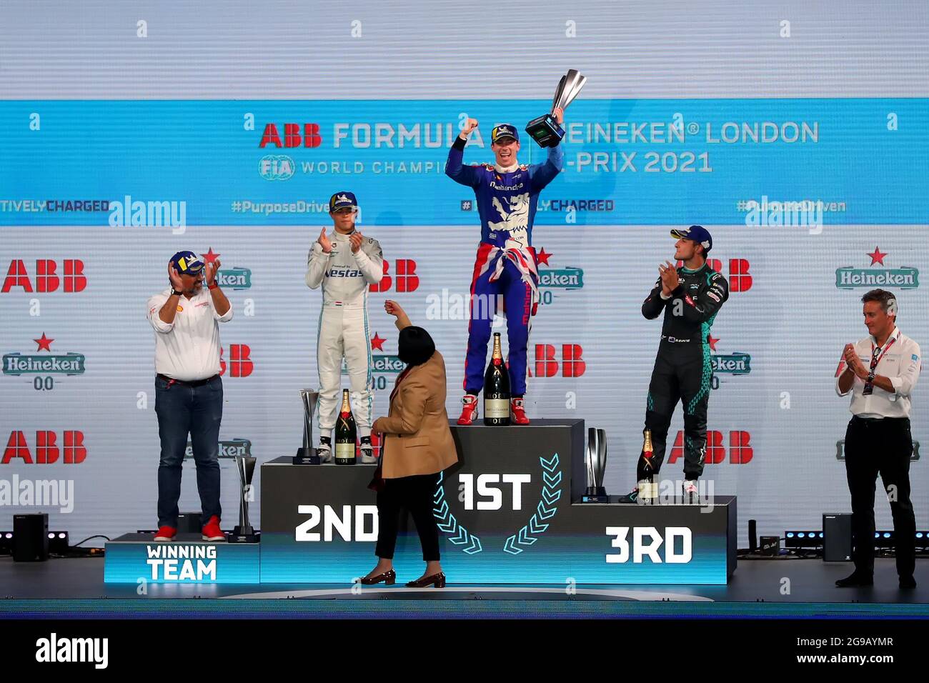 Excel Circuit, Docklands, London, UK. 25th July, 2021. Formula E London ...