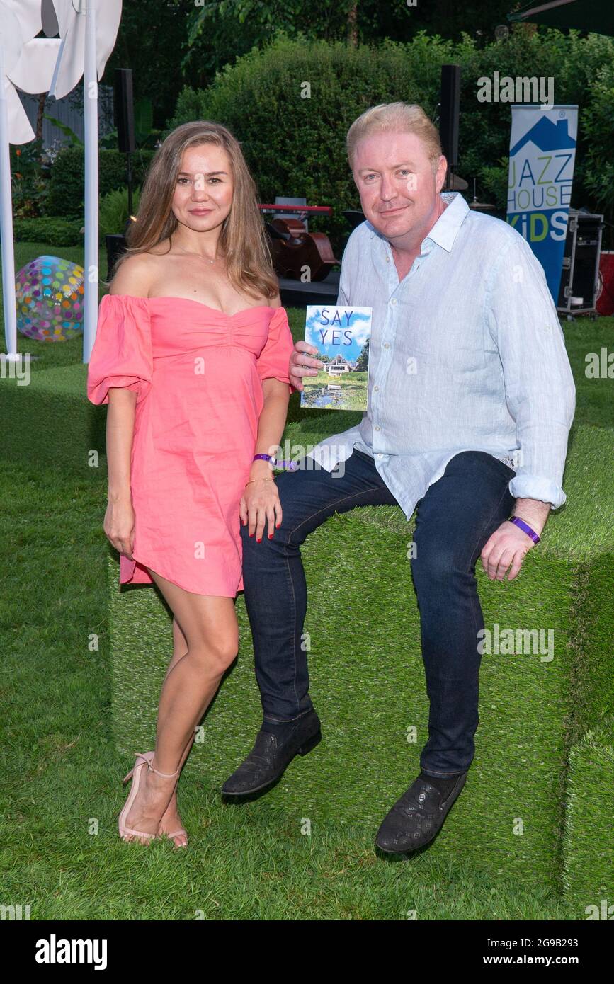 David Shusterman and Regina Mukhtarova attend the Longhouse Reserve Say ...