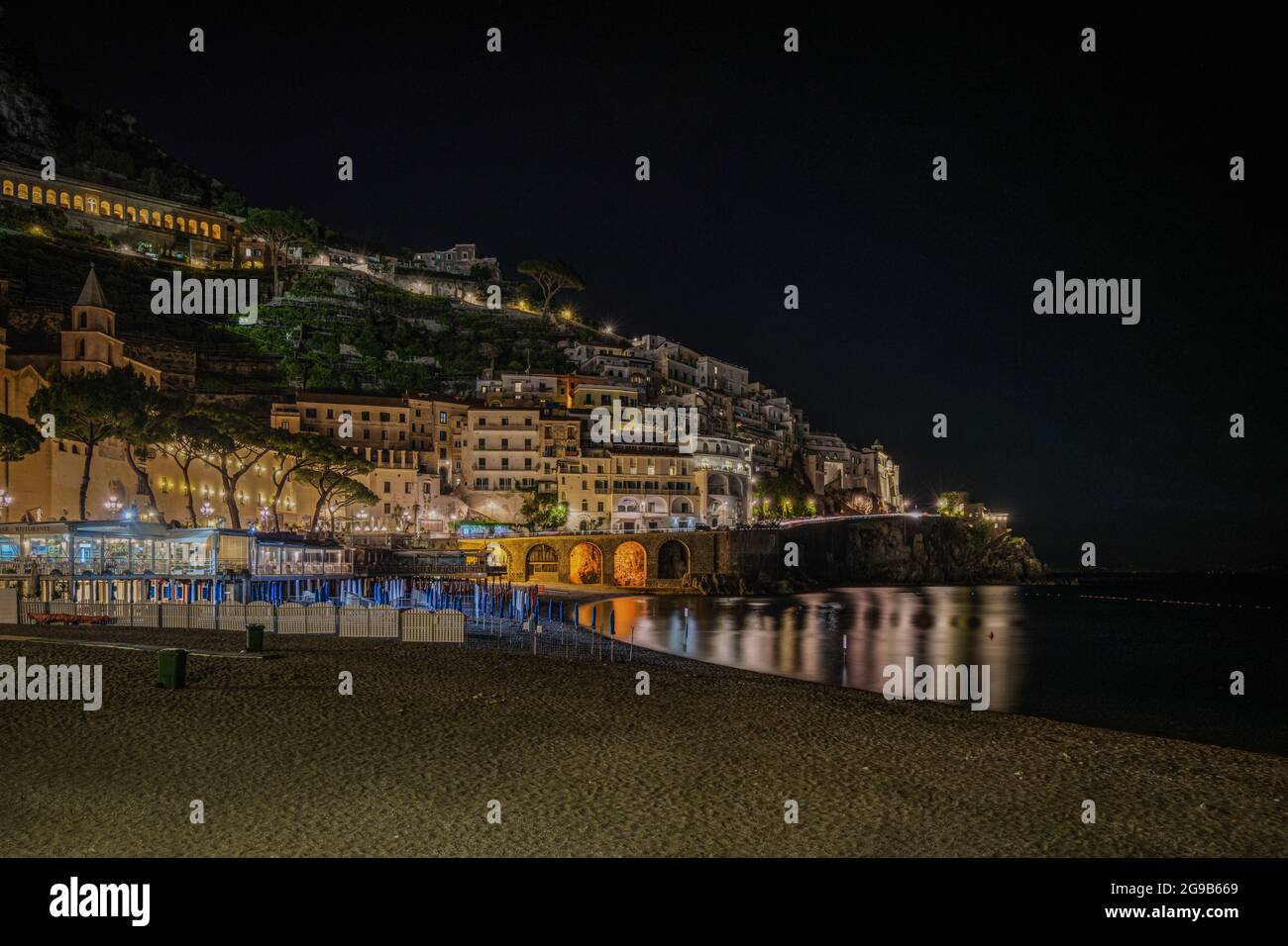 Amalfi coast night italy panoramic hi-res stock photography and images ...