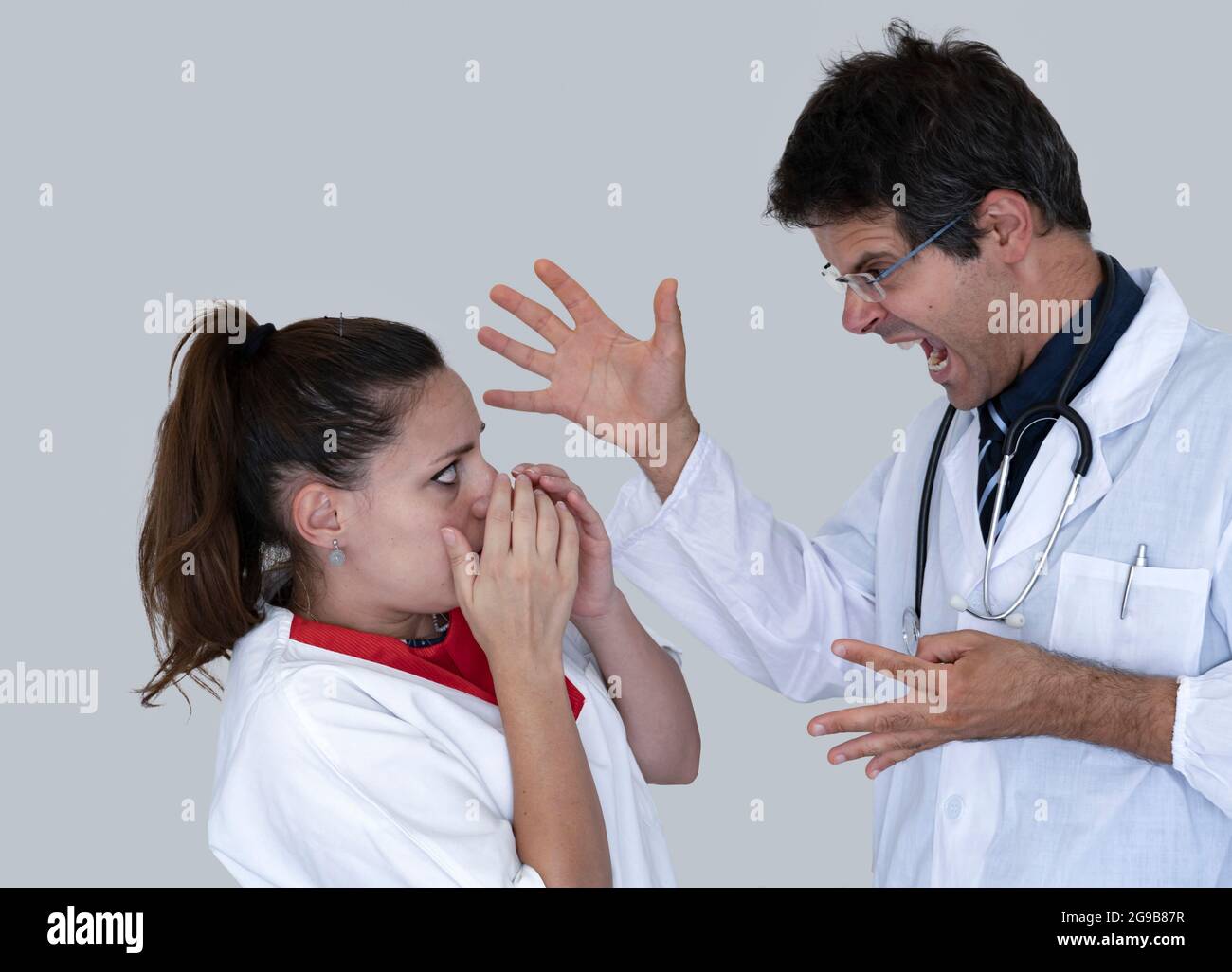 Furious medic in medical hi-res stock photography and images - Alamy