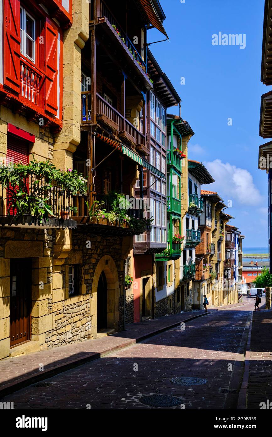 Spain, Basque Country, Guipuscoa, Hondarribia, old city Stock Photo - Alamy