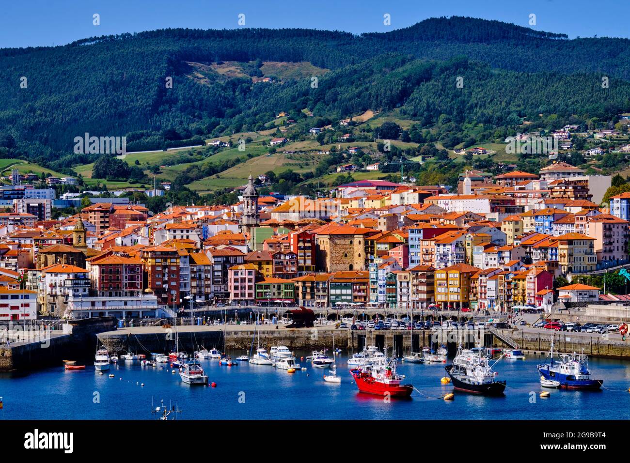 Spain, Biscay, Basque Country, Bermeo, the fishing port Stock Photo - Alamy