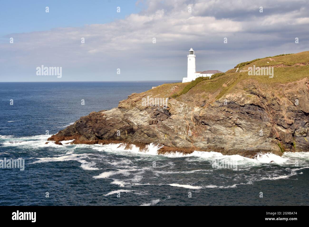 The lighthouse at Trevose Head Stock Photo - Alamy
