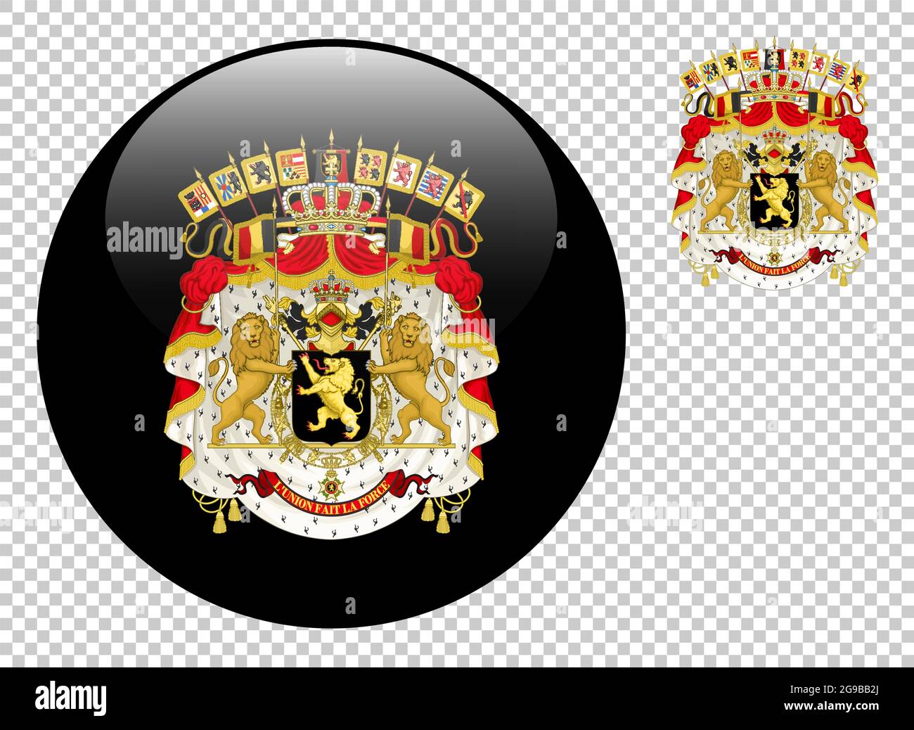 Coat of arms vector illustration on a transparent background Stock ...