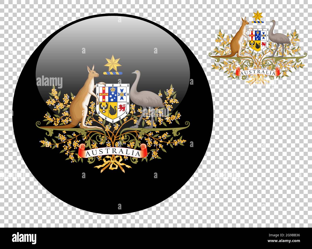 Coat of arms vector illustration on a transparent background Stock ...