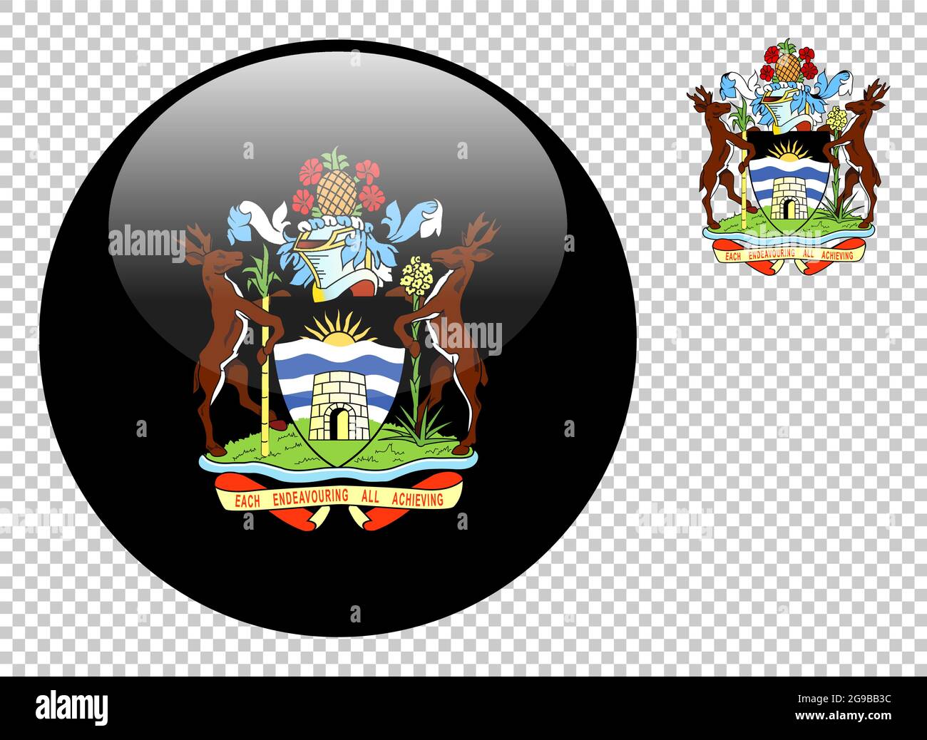 Coat of arms vector illustration on a transparent background Stock ...