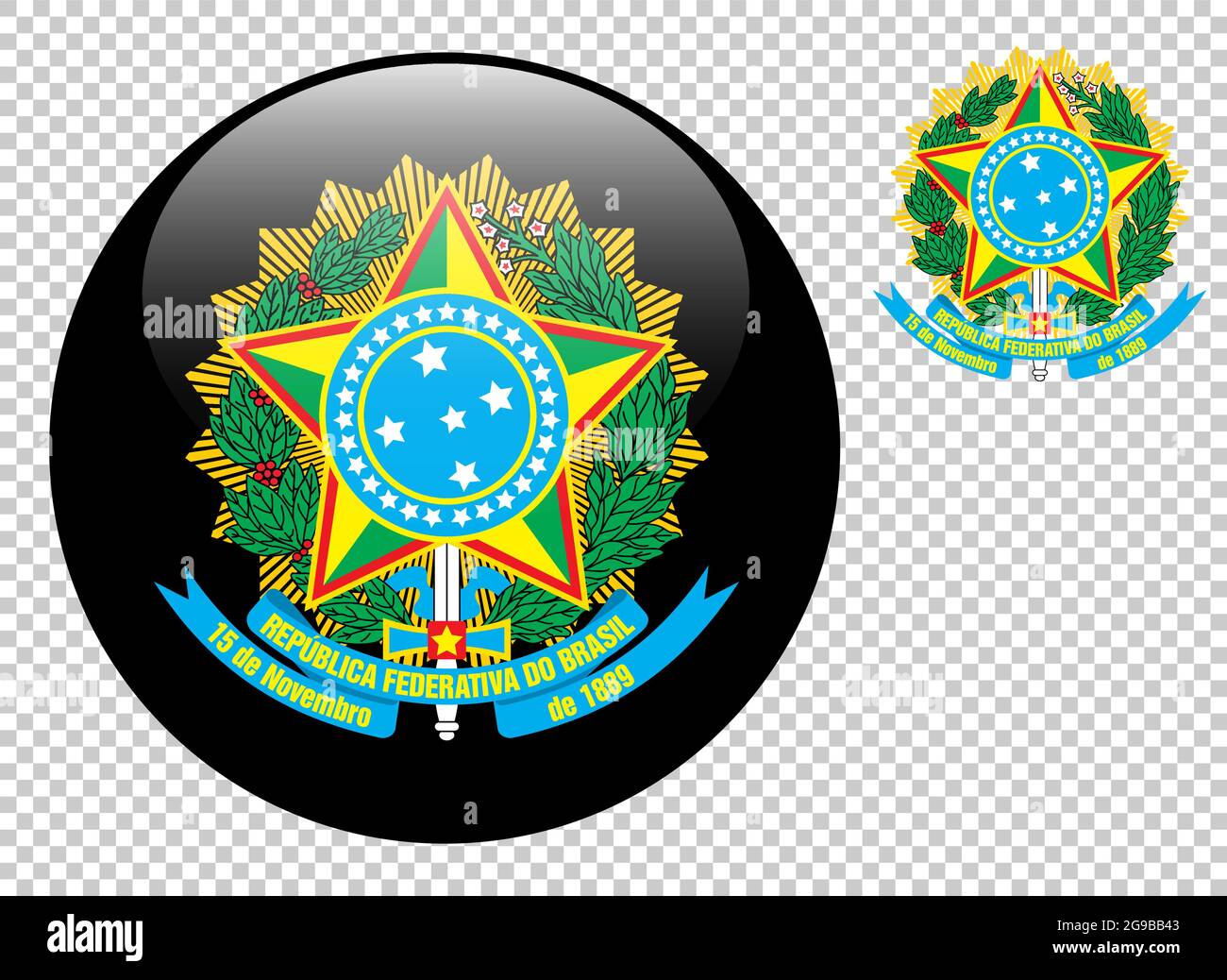 Coat of arms vector illustration on a transparent background Stock ...