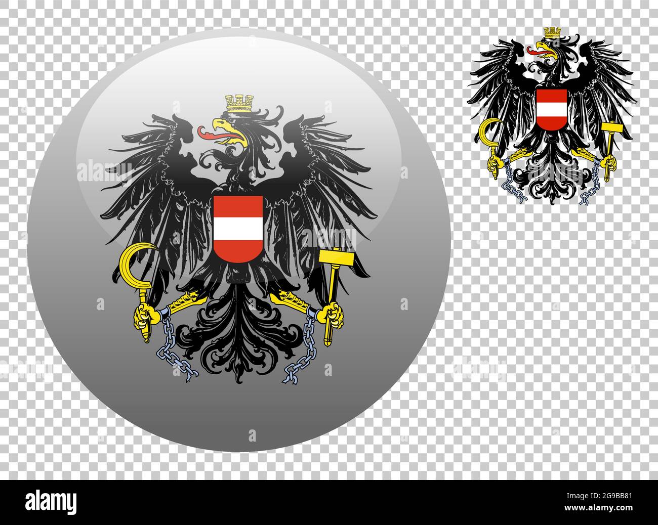 Coat of arms vector illustration on a transparent background Stock ...