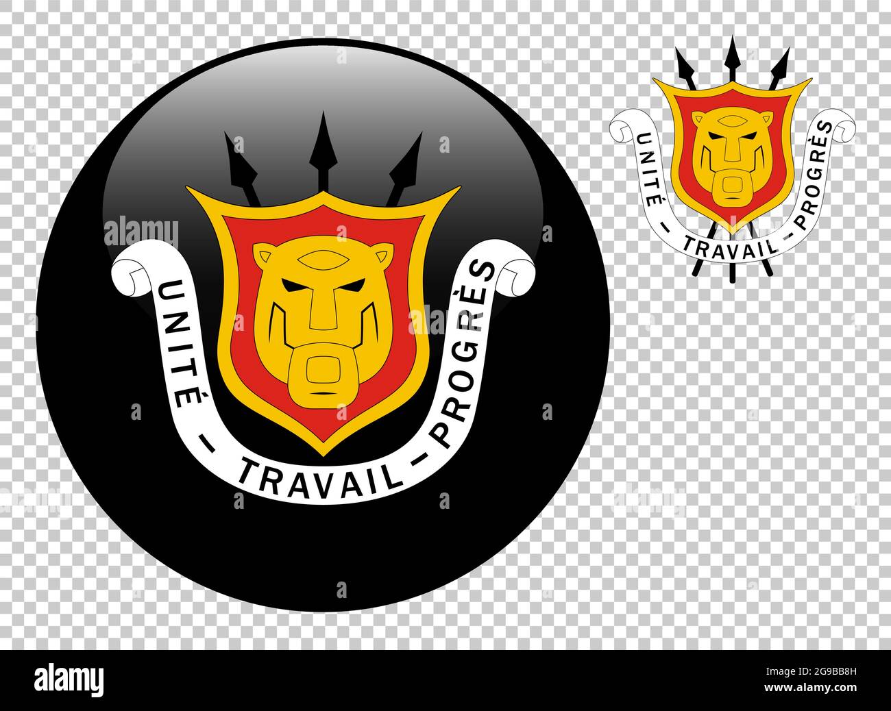 Coat of arms vector illustration on a transparent background Stock ...