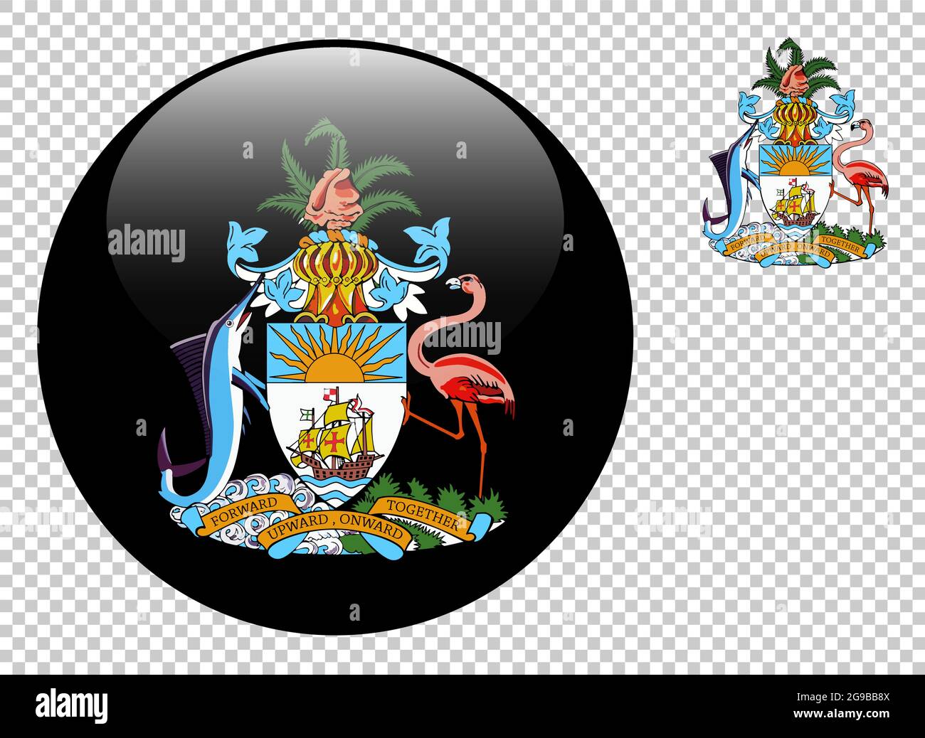 Coat of arms vector illustration on a transparent background Stock ...
