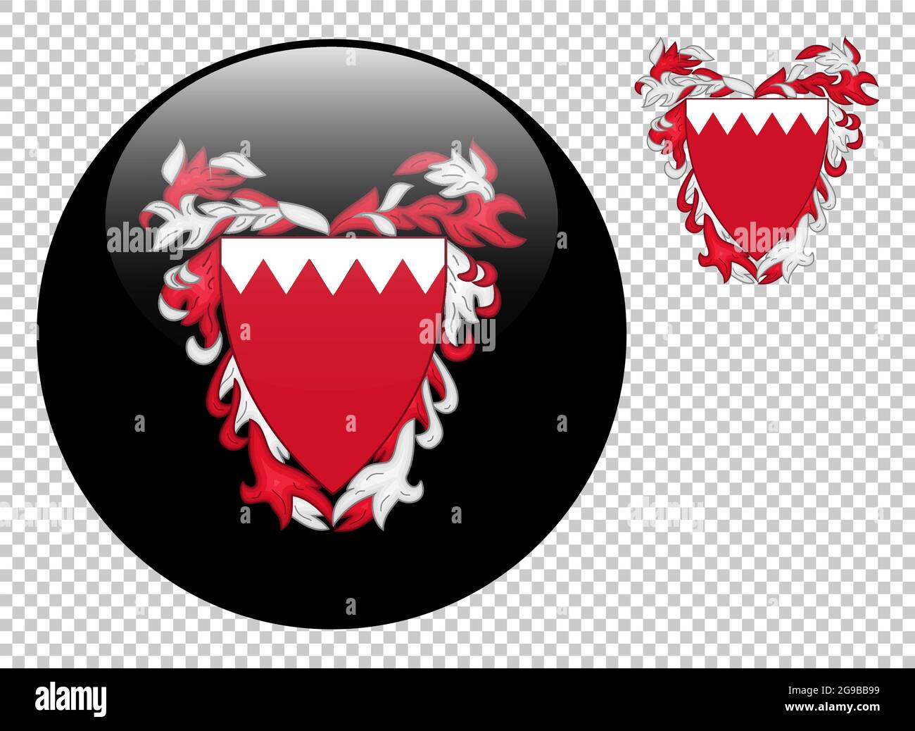 Coat of arms vector illustration on a transparent background Stock ...