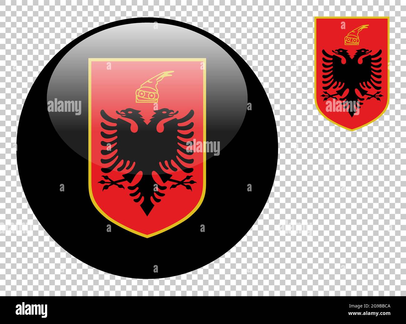 Coat of arms vector illustration on a transparent background Stock ...