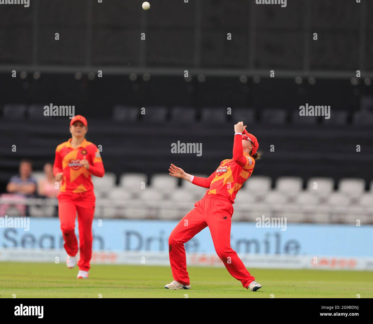 Kirstie Gordon of Birmingham Phoenix takes the catch to dismiss ...