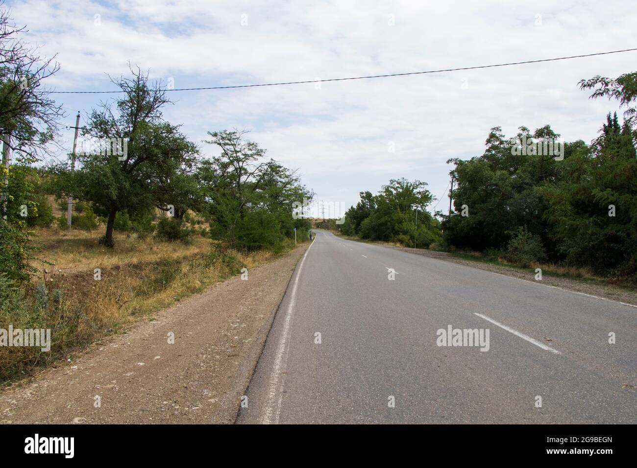 Highway and road landscape and view in Georgia Stock Photo - Alamy