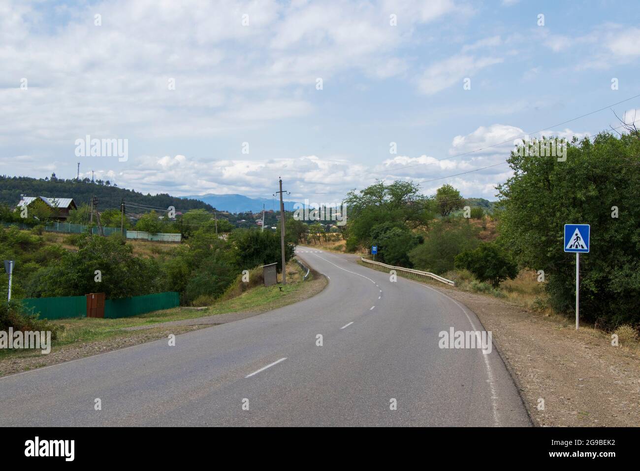 Highway and road landscape and view in Georgia Stock Photo - Alamy