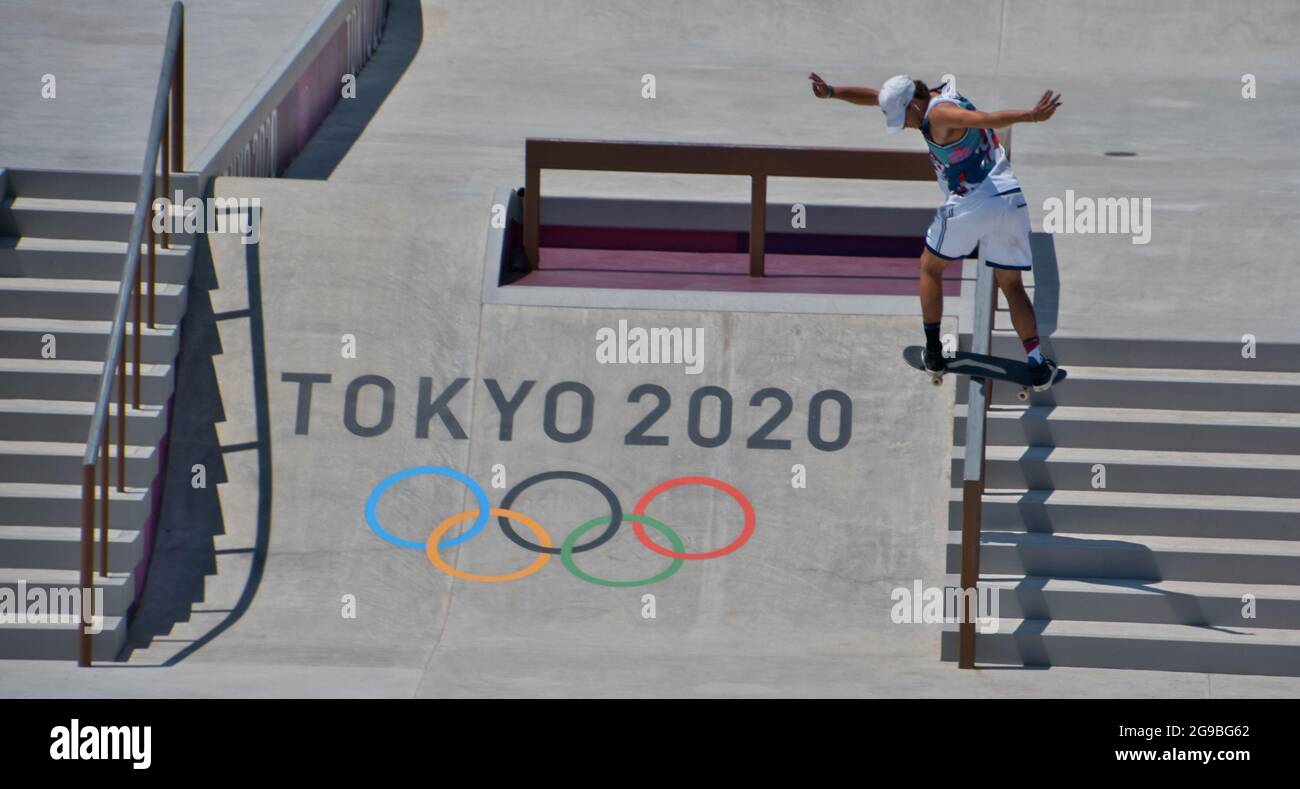 Tokyo, Japan. 25th July, 2021. Jagger Eaton performs in the final ...