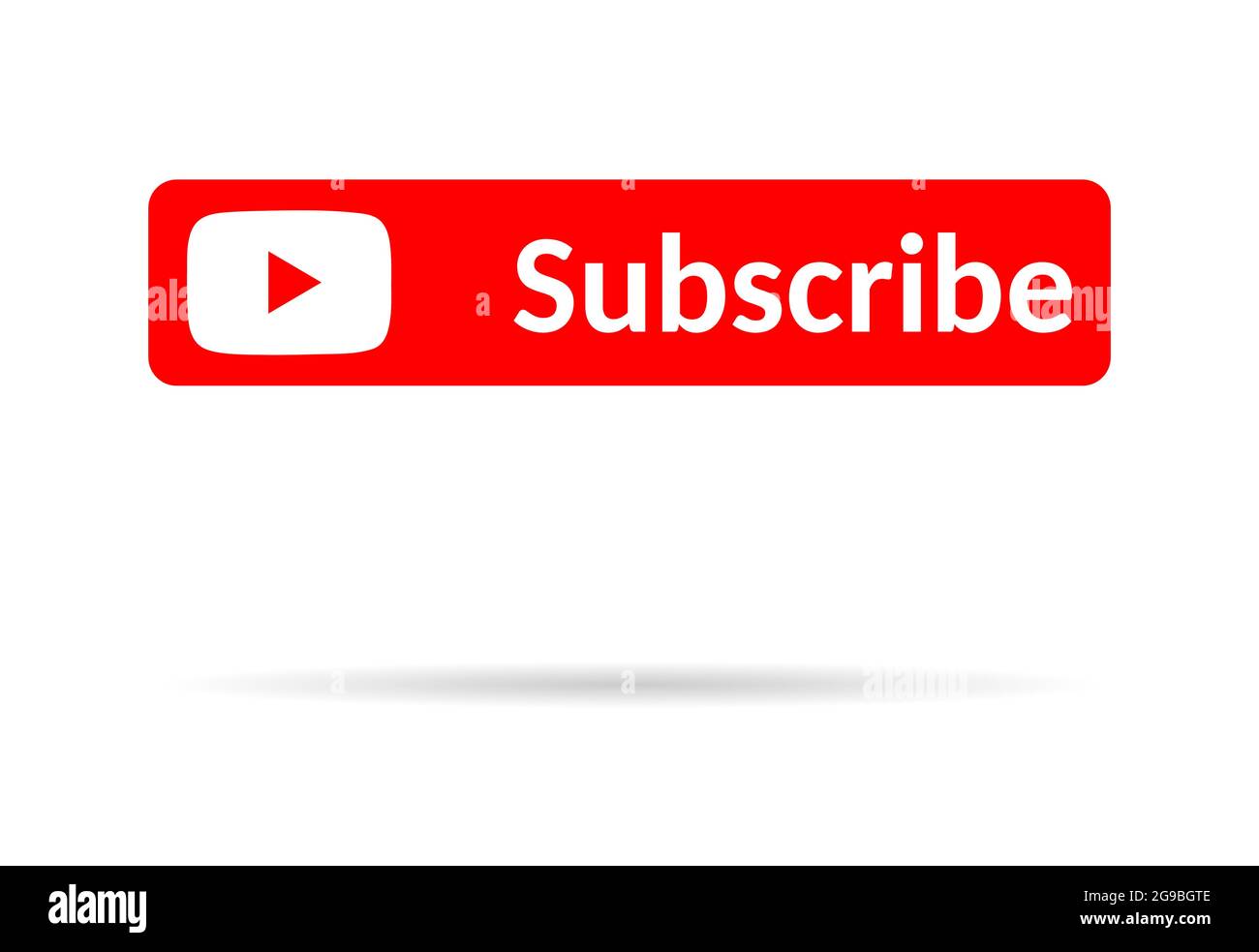 Subscribe web button, social media icon vector illustration, internet ...