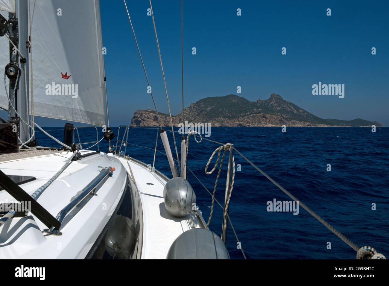 Sailing in Mallorca, Mallorca, Balearic Islands Stock Photo - Alamy
