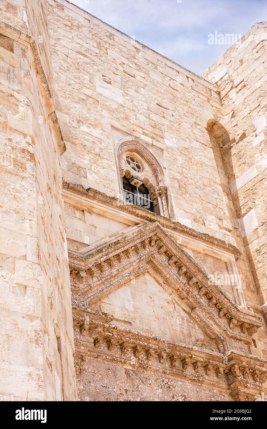 Andria, Italy - 18 June 2021: Detail of Castel del Monte of Frederick ...
