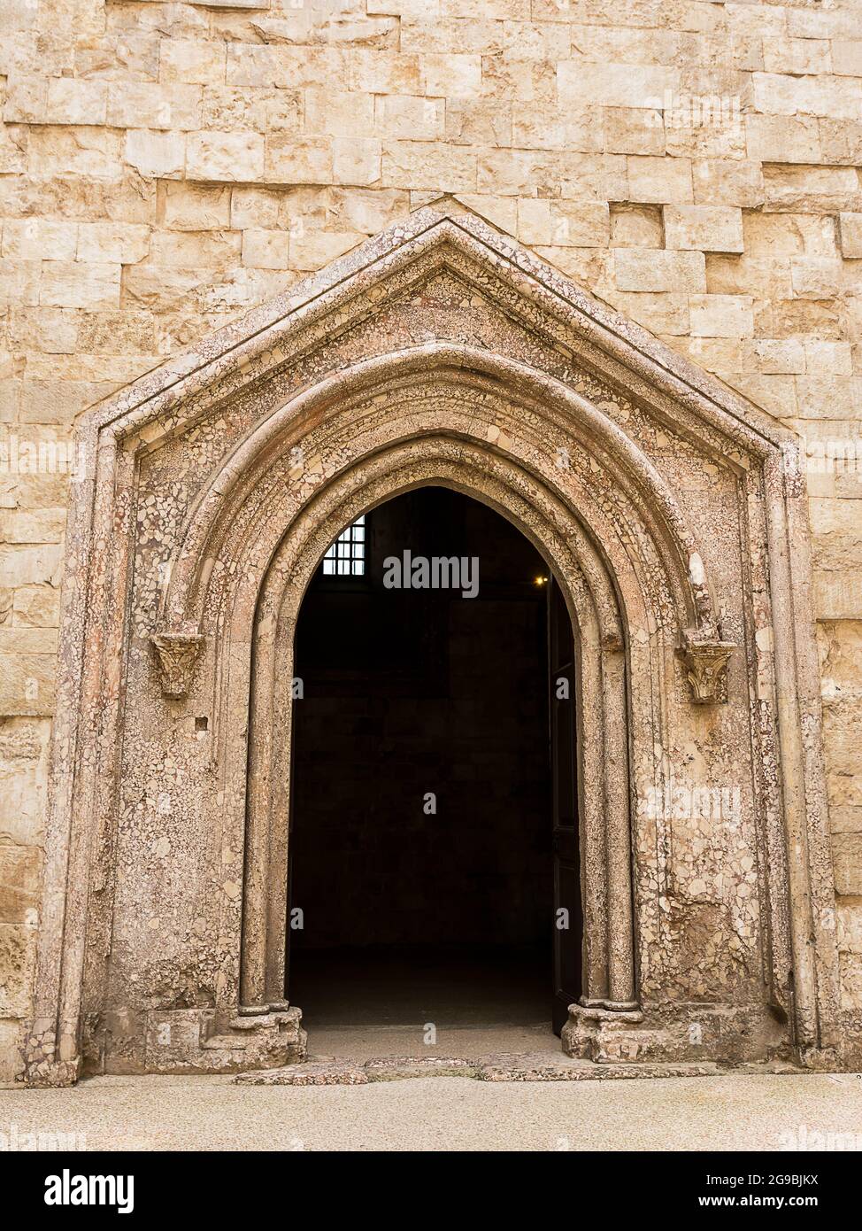 Andria, Italy - 18 June 2021: Detail of Castel del Monte of Frederick ...
