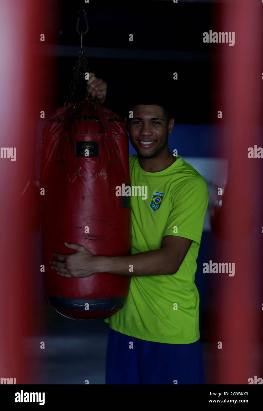 salvador, bahia, brazil - september 9, 2019: Brazilian boxing athlete ...