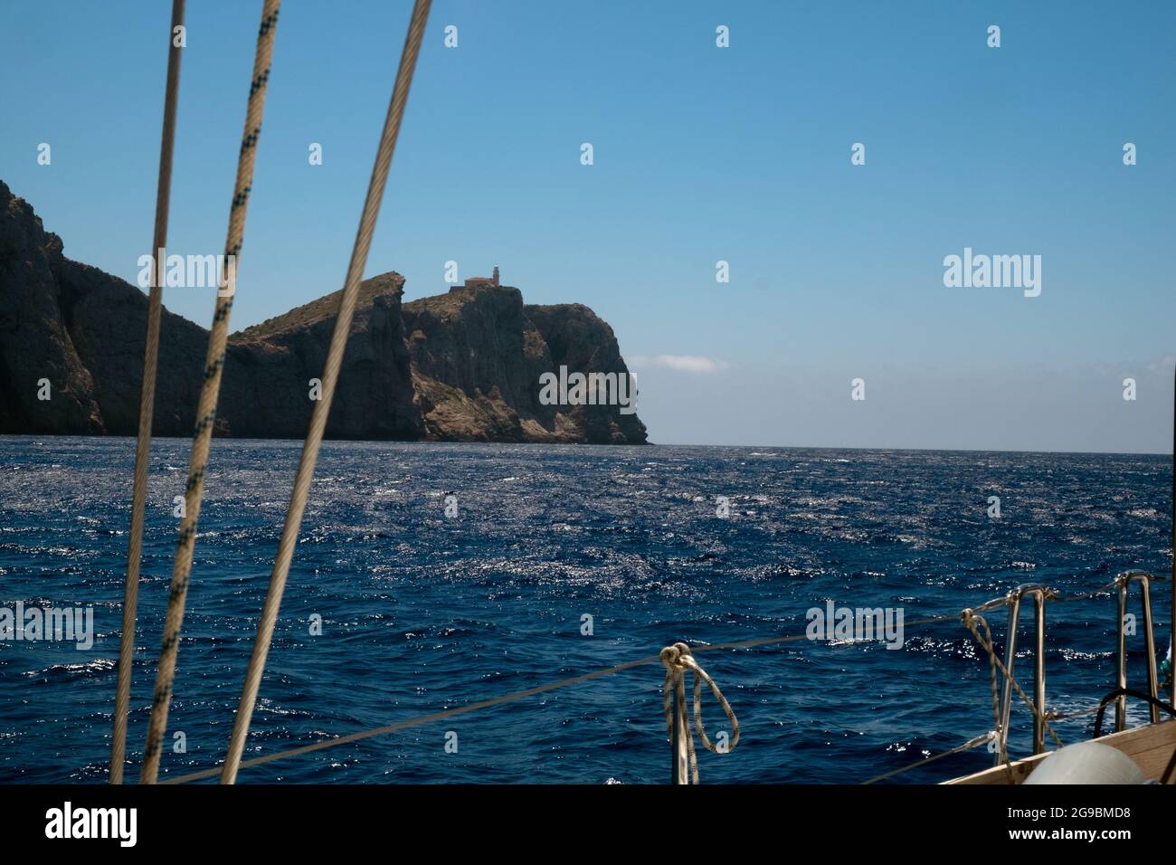 Sailing in Mallorca, Mallorca, Balearic Islands Stock Photo - Alamy