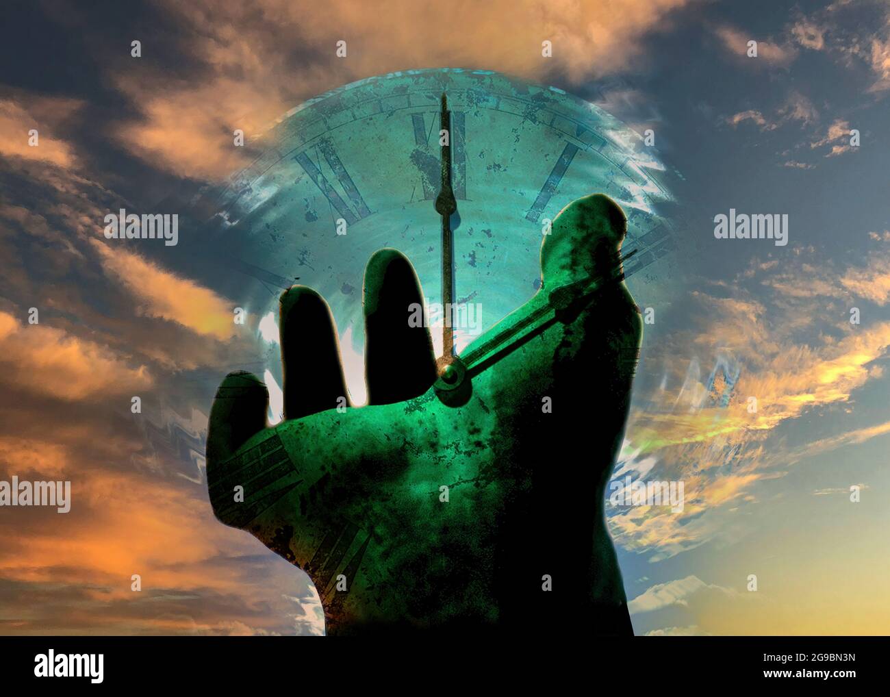 Sense of time. Surreal art Stock Photo - Alamy