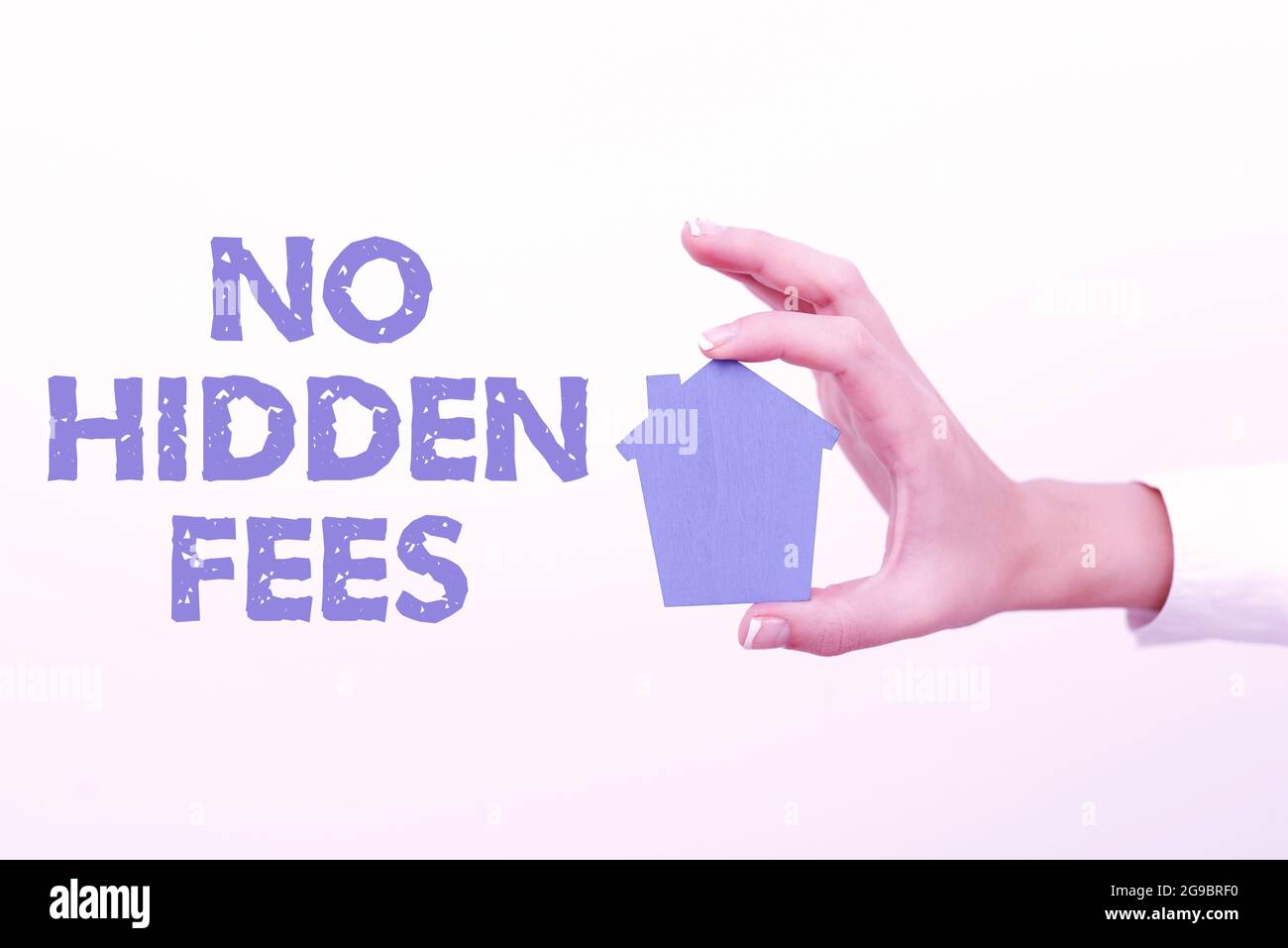 Conceptual caption No Hidden Fees, Business overview without or zero ...