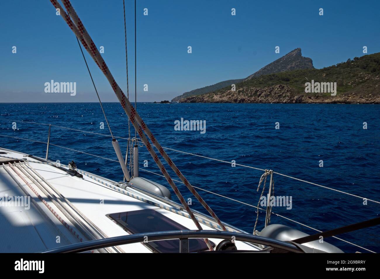 Sailing in Mallorca, Mallorca, Balearic Islands Stock Photo - Alamy