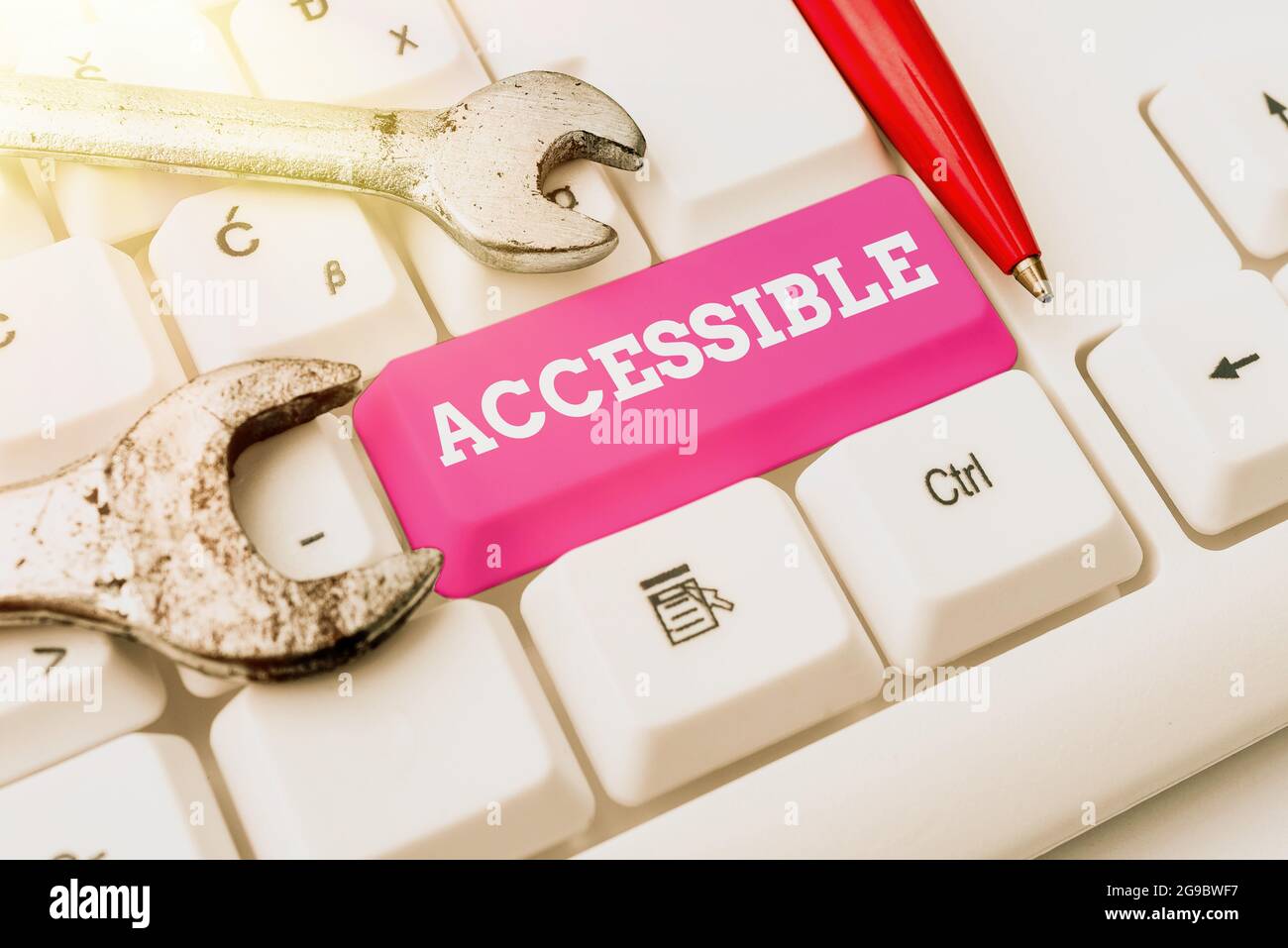 Text showing inspiration Accessible. Business overview defined as ...