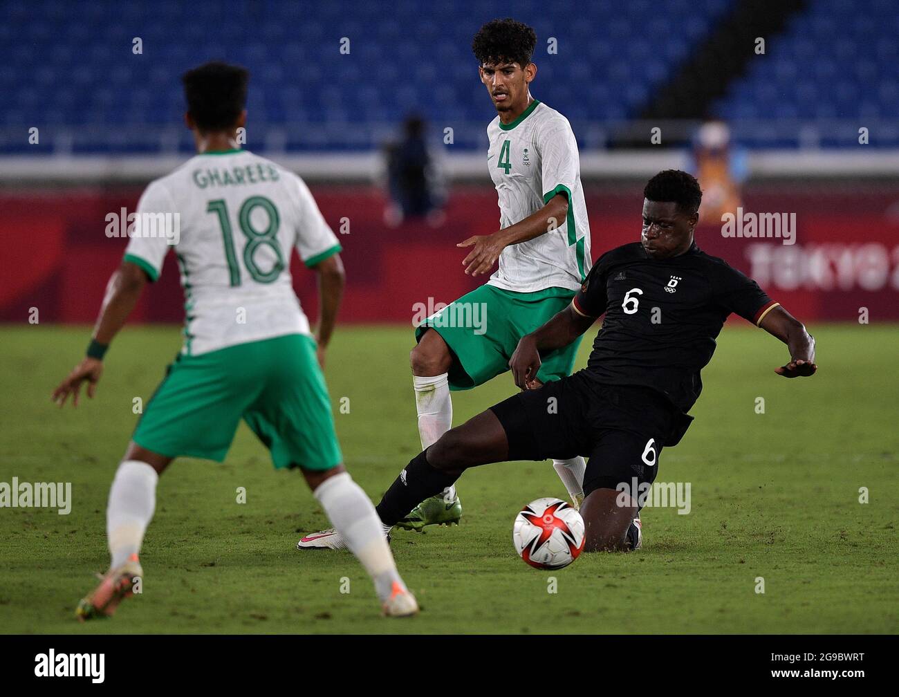 YOKOHAMA, JAPAN - JULY 25: RAGNAR ACHE during the Tokyo 2020 Olympic ...