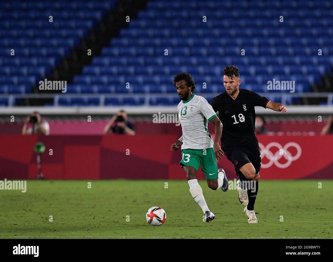 YOKOHAMA, JAPAN - JULY 25: YASSER ALSHAHRANI during the Tokyo 2020 ...