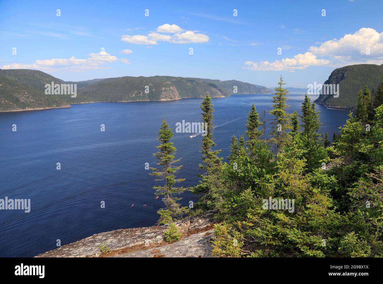 Aerial view of Saguenay Fjord in Quebec, Canada Stock Photo - Alamy