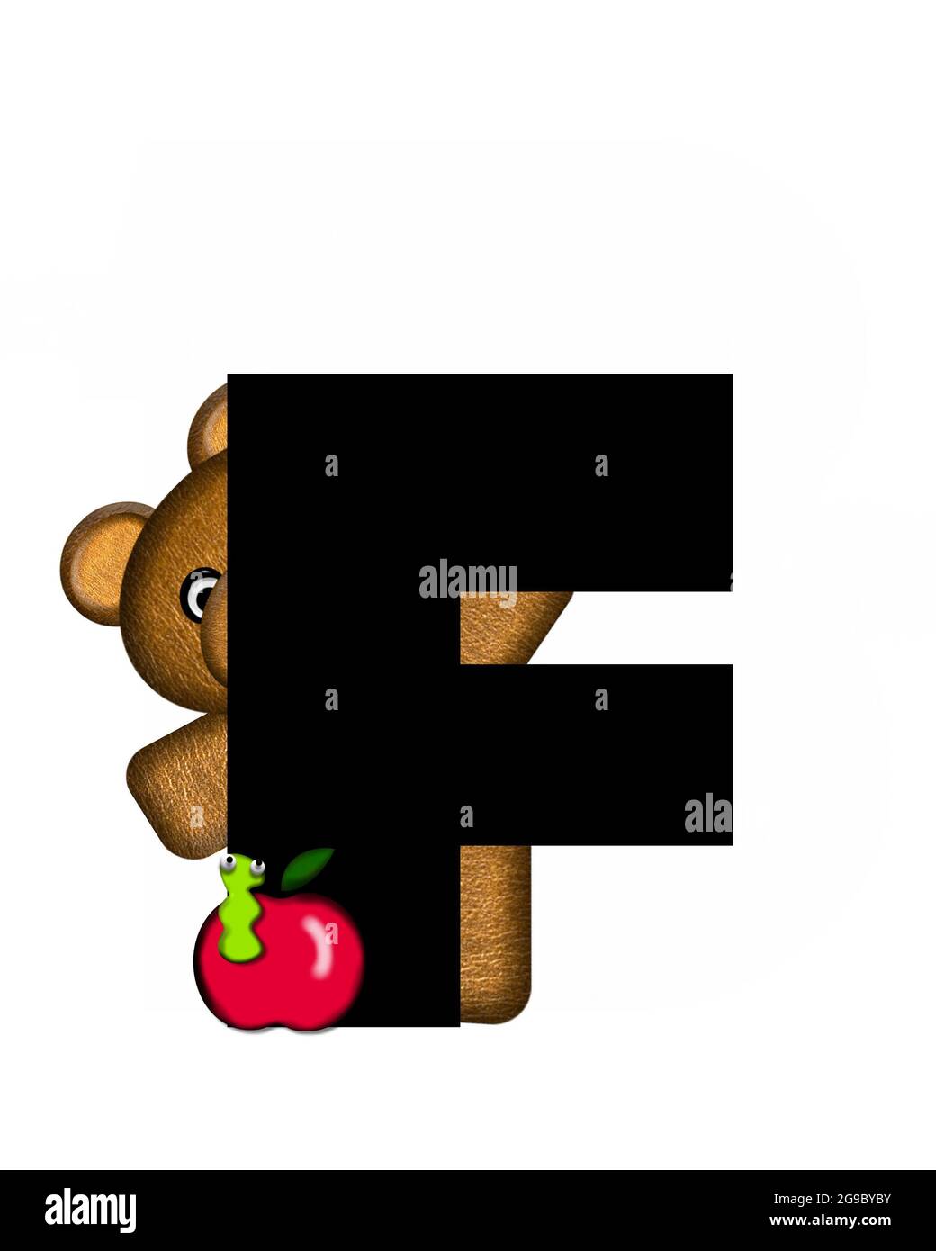The Letter F In The Alphabet Set Teddy Is Black With White The Letter F In The Alphabet Set Teddy Is Black With White