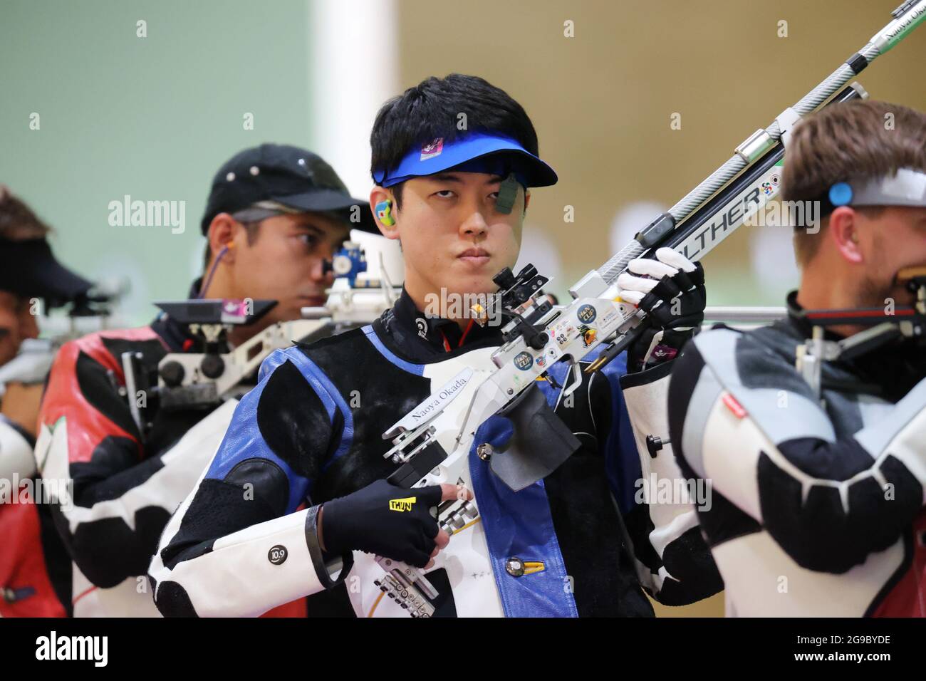 Tokyo, Japan. 25th July, 2021. Naoya Okada (JPN) Shooting - Rifle : Men ...