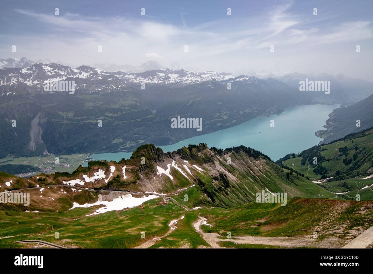 Aerial Panoramic View - Train from Rothorn to Brienz - Brienz-Rothorn ...