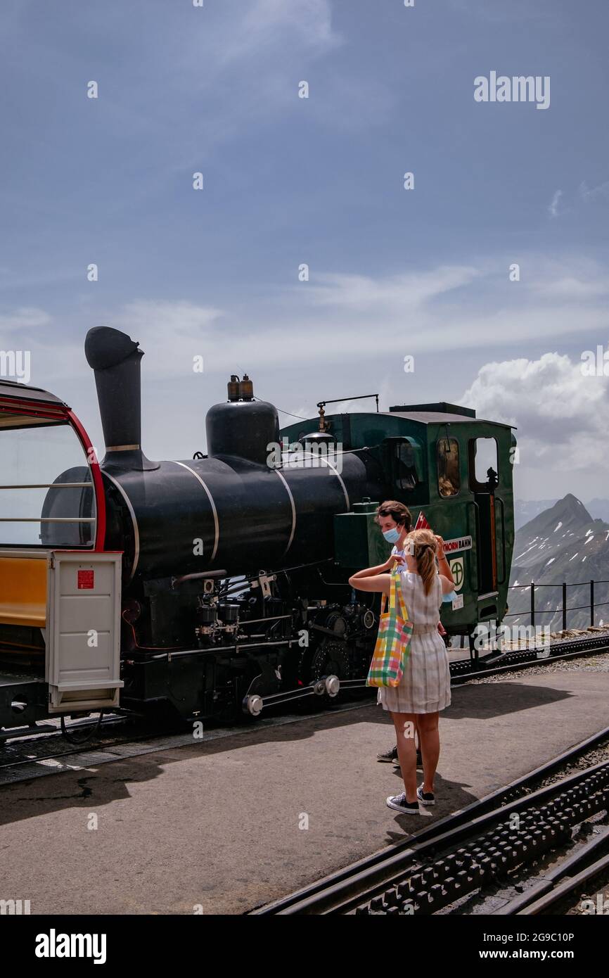 Aerial Panoramic View - Train from Rothorn to Brienz - Brienz-Rothorn ...