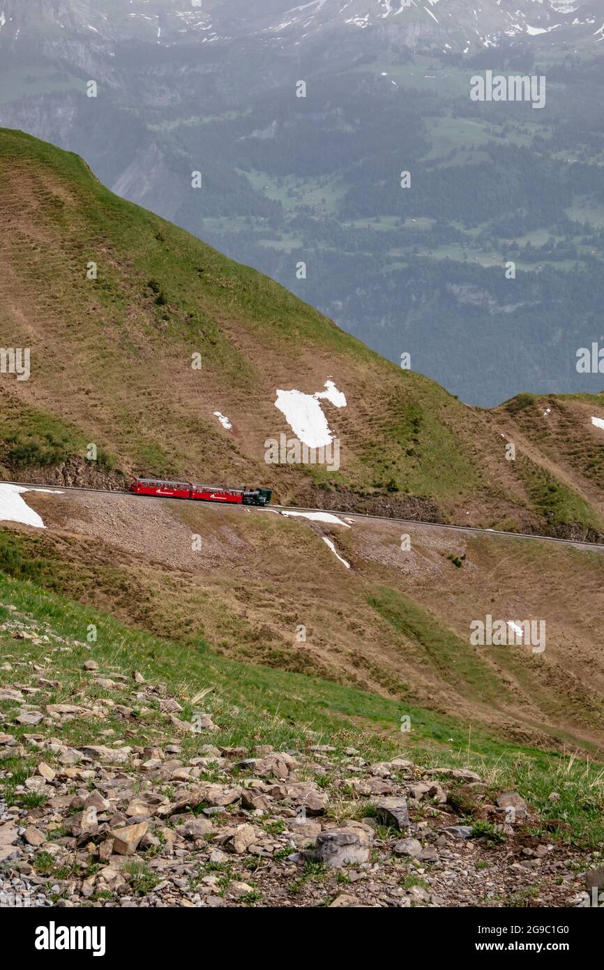 Panoramic View - Train from Rothorn to Brienz - Brienz-Rothorn bahn is ...