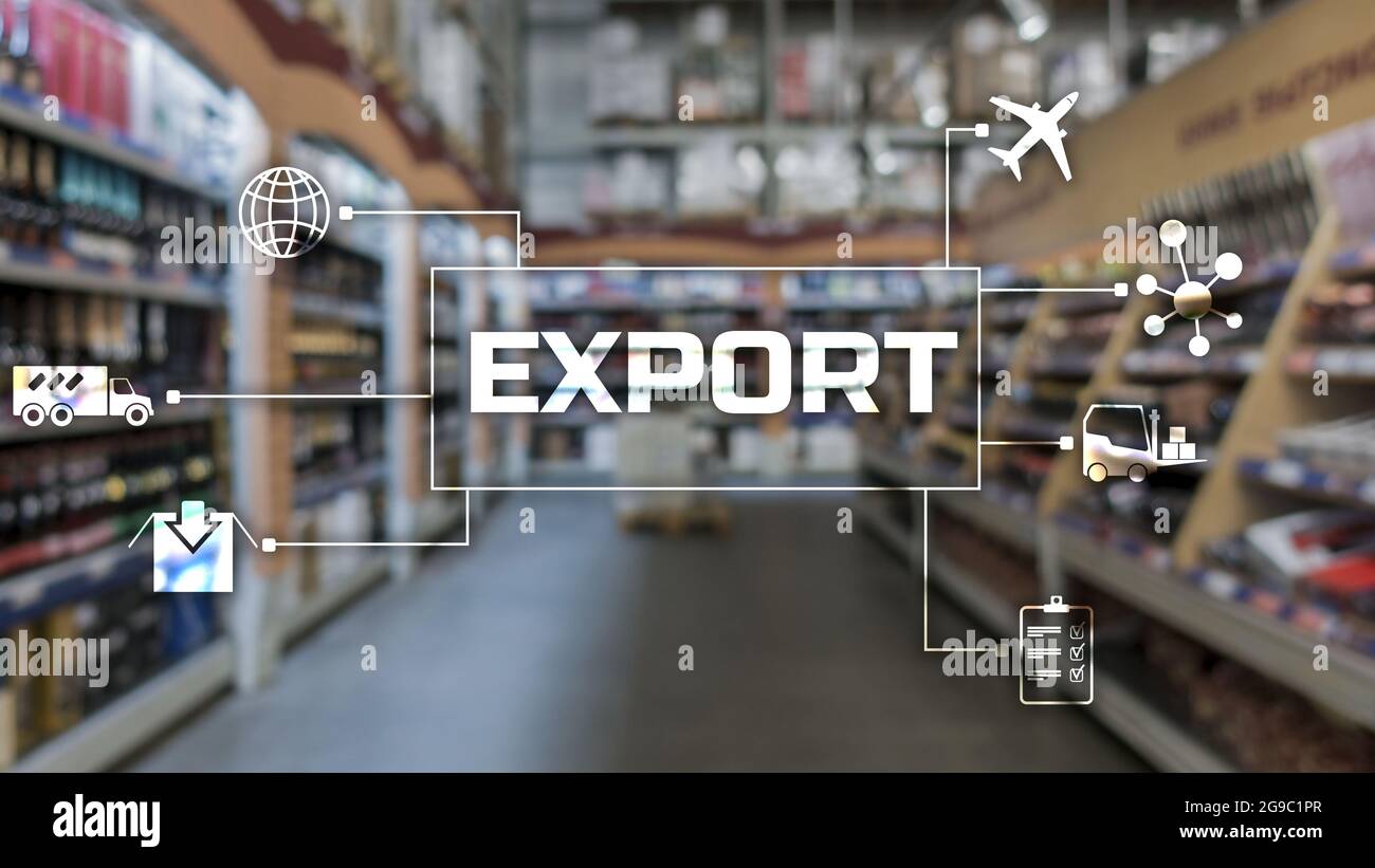 Logistics Import Export background 2021 Stock Photo - Alamy