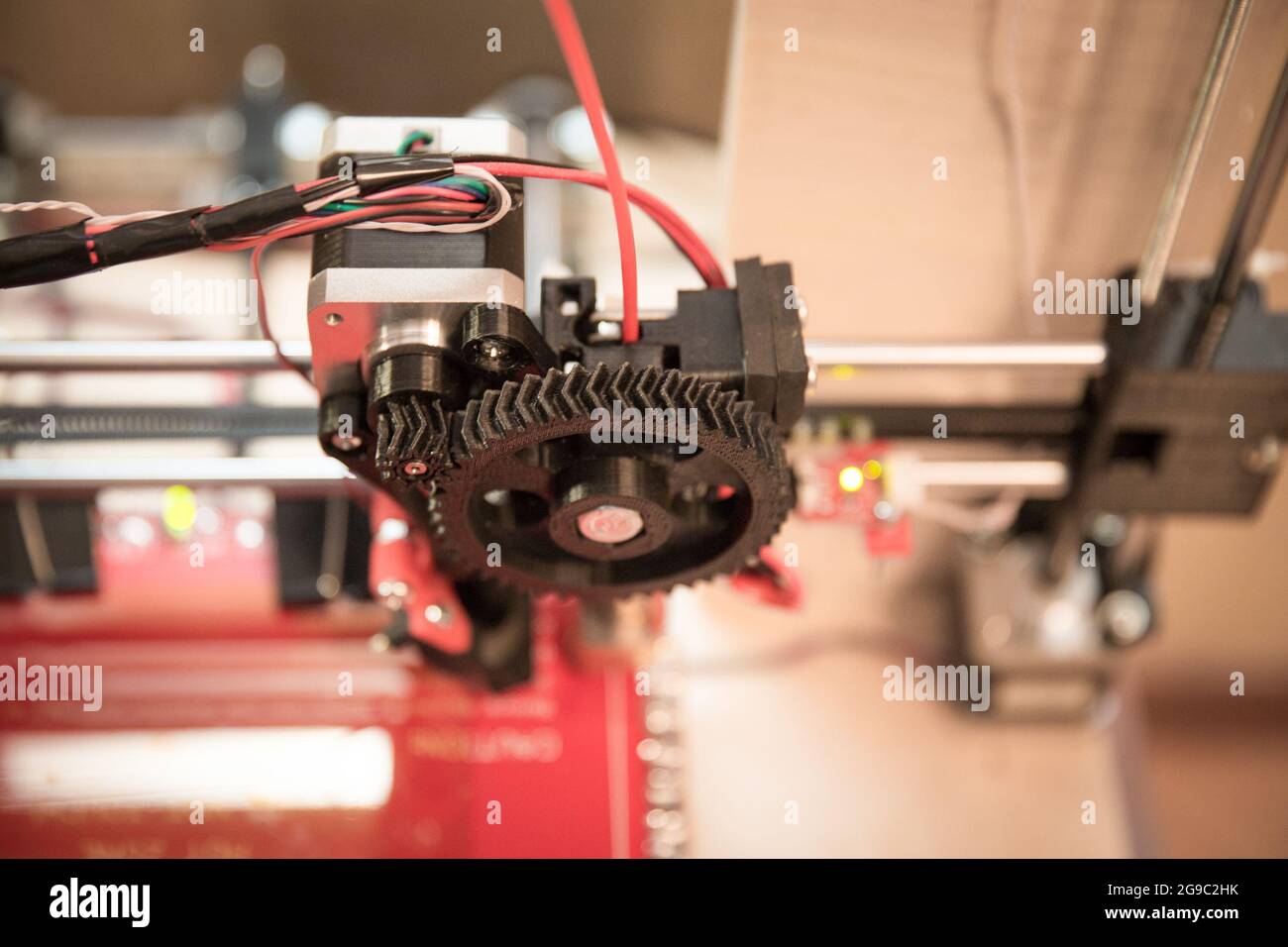 self made 3d modern electronic three dimensional printer Stock Photo ...