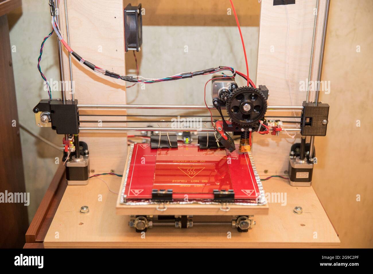 self made 3d modern electronic three dimensional printer Stock Photo ...