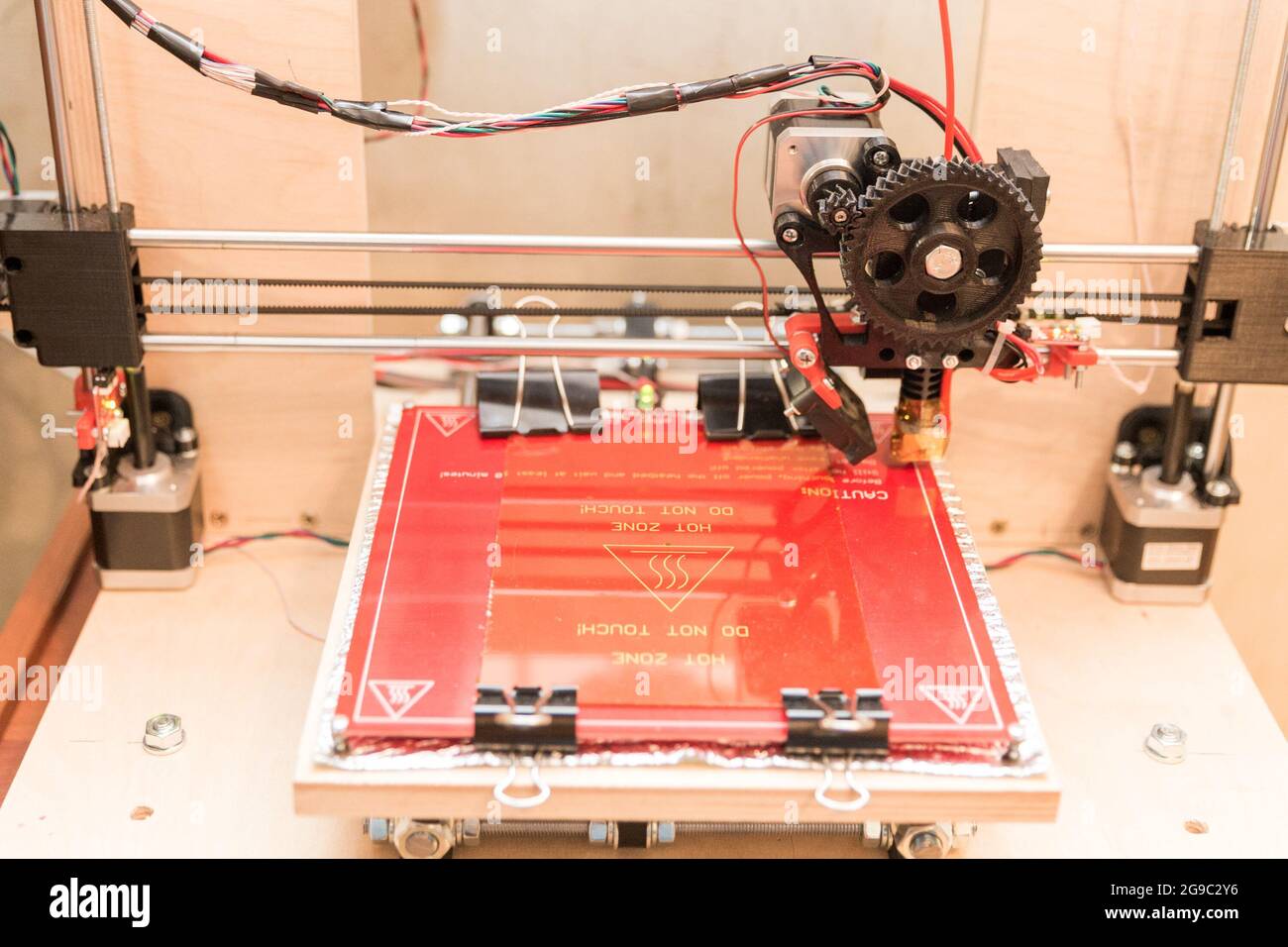 self made 3d modern electronic three dimensional printer Stock Photo ...